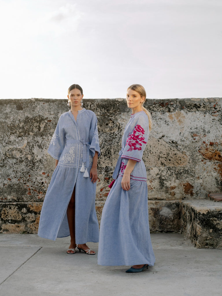 Swan Dress | Light Denim | Fashionkind